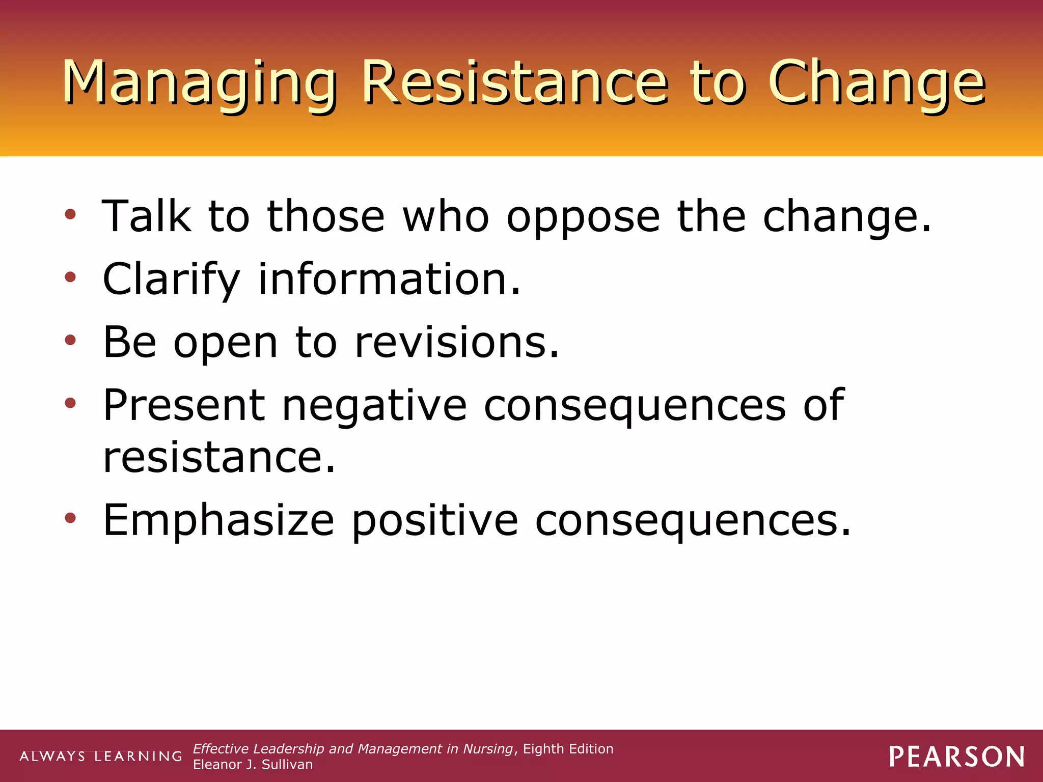 Initiating and managing change | PPT