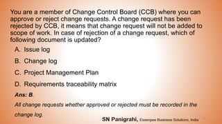 #Perform Integrated Change Control (PICC) Process for PMP Exam - By SN ...