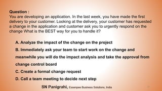 #Perform Integrated Change Control (PICC) Process for PMP Exam - By SN ...