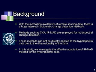 Change detection in Hyperspectral data.ppt