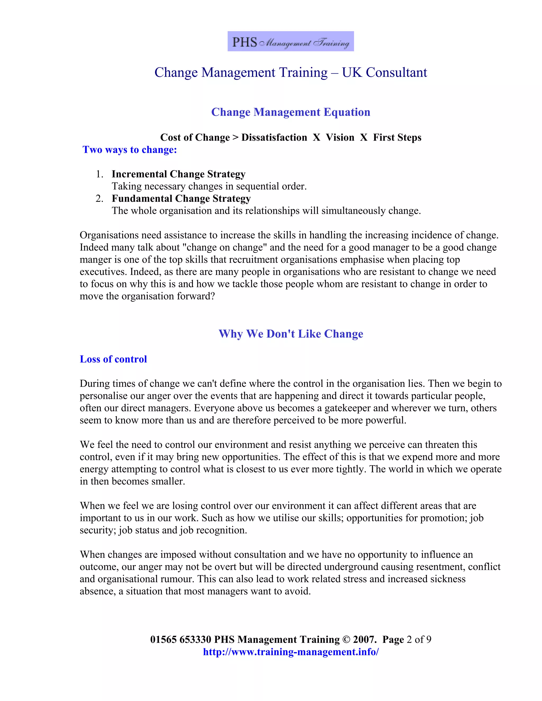 Change management | PDF