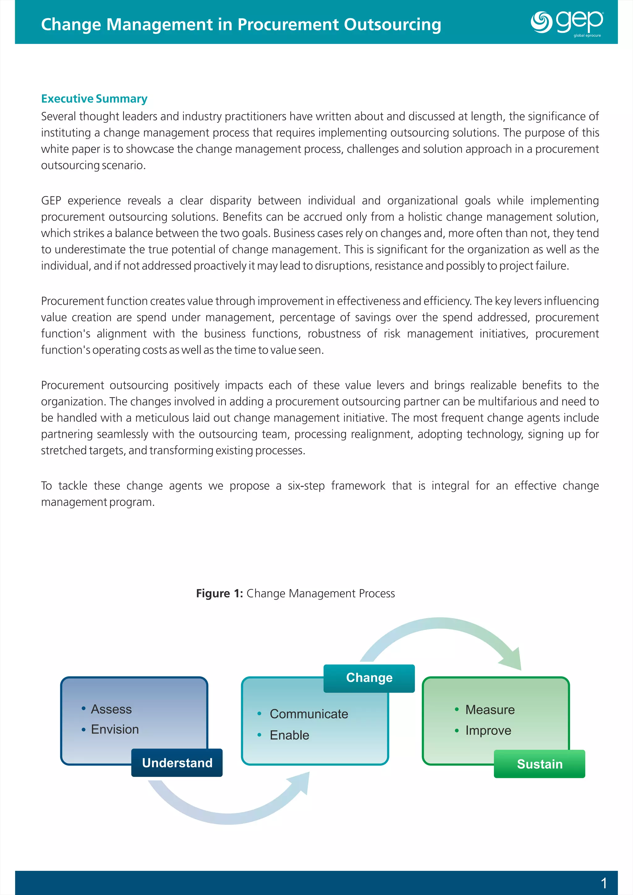 White Paper: Change management in procurement outsourcing | PDF ...