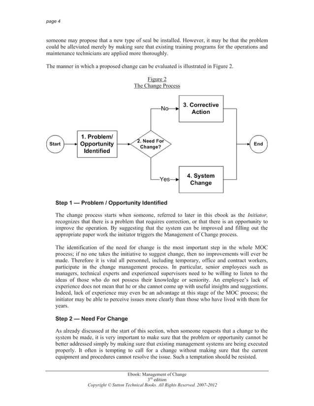 Change Management Process sample | PDF