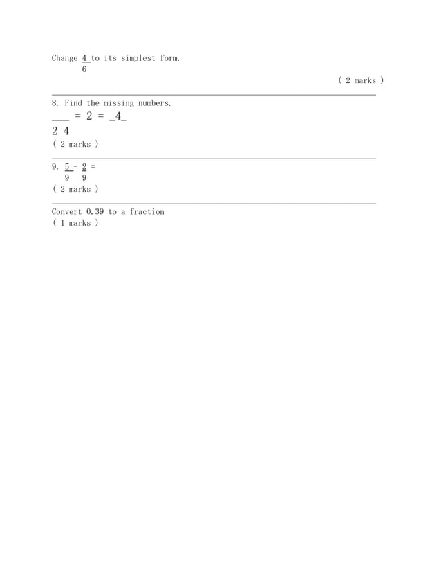 Change 4 to its simplest form | PDF