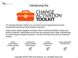 Change Activation Toolkit — An Opportunity Overview | PDF