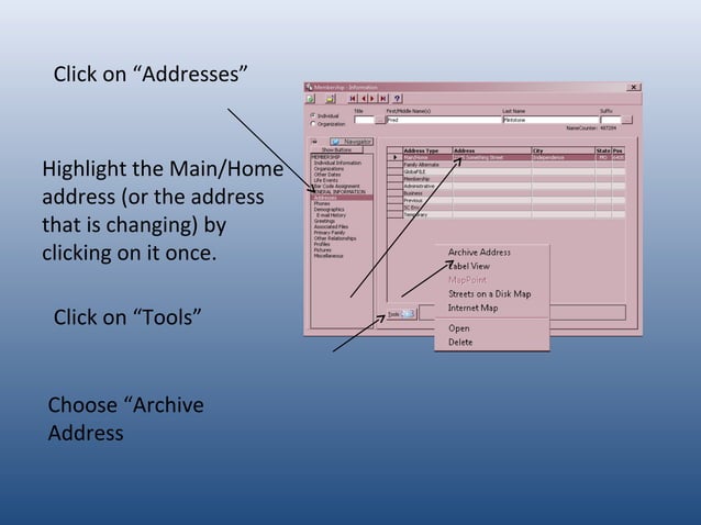Tutorial - Change of Address | PPT