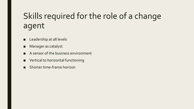 Change Agent Presentation Apt 507 | PPT | Free Download