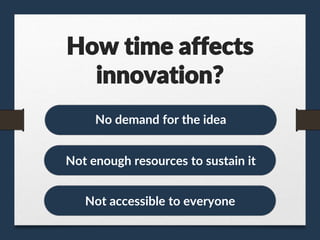 Importance of Time in Innovation | PPT