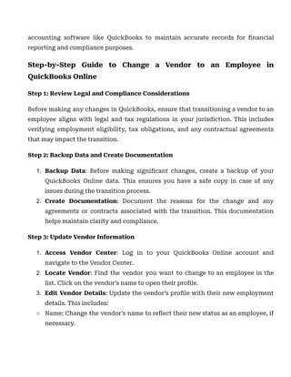 Change a Vendor to an Employee in QuickBooks.pdf