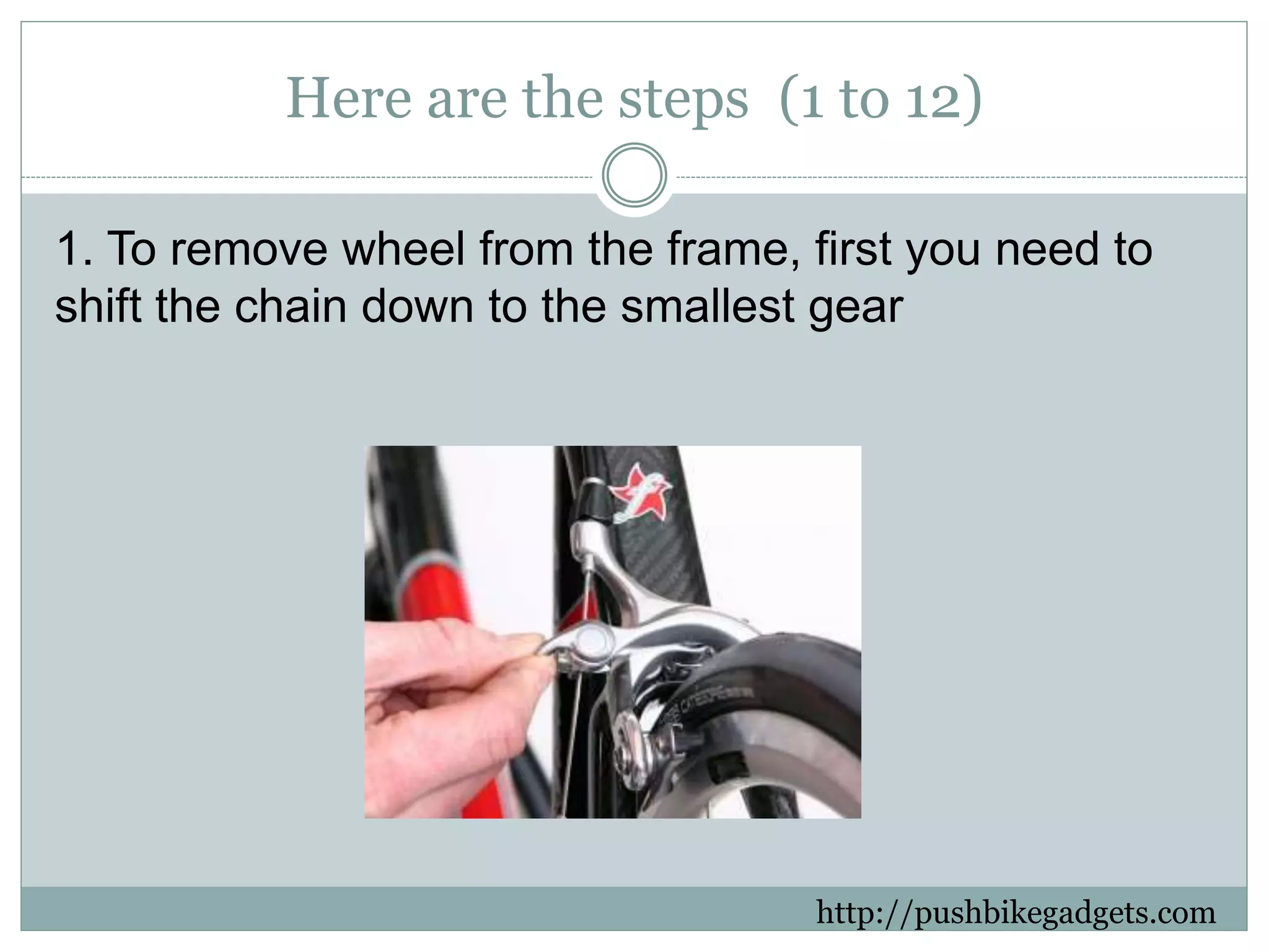 Change bike tire presentation | PPTX