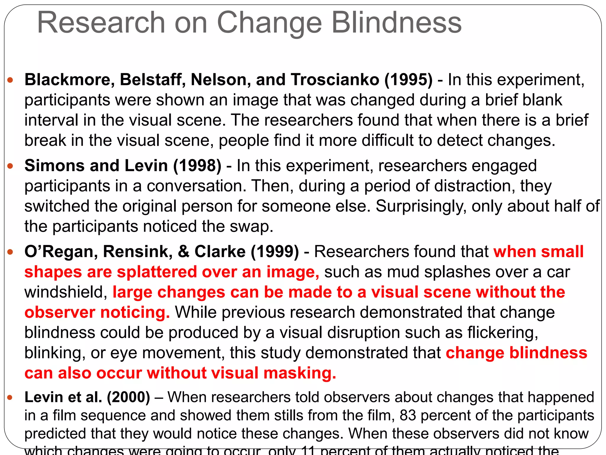 Change Blindness | PPTX