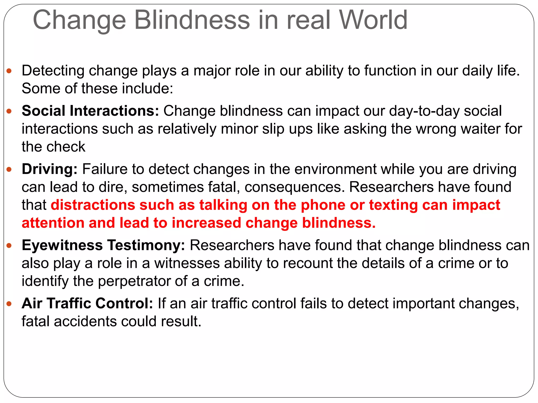 Change Blindness | PPTX