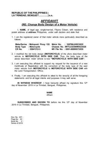 Change body design - | DOCX