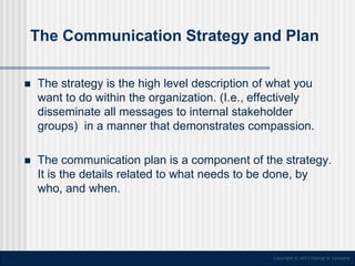 Change communication strategy