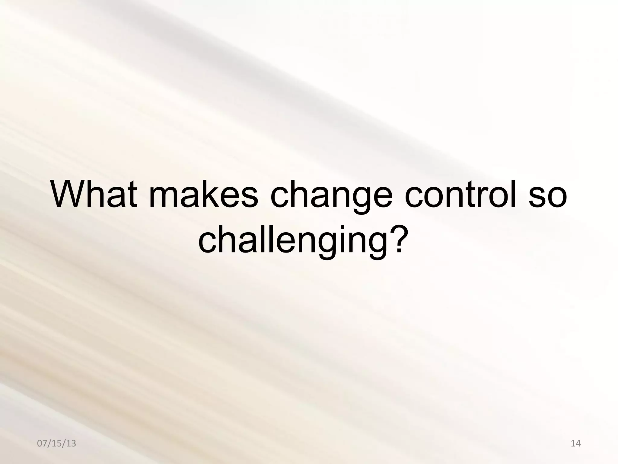 Change control | PPT