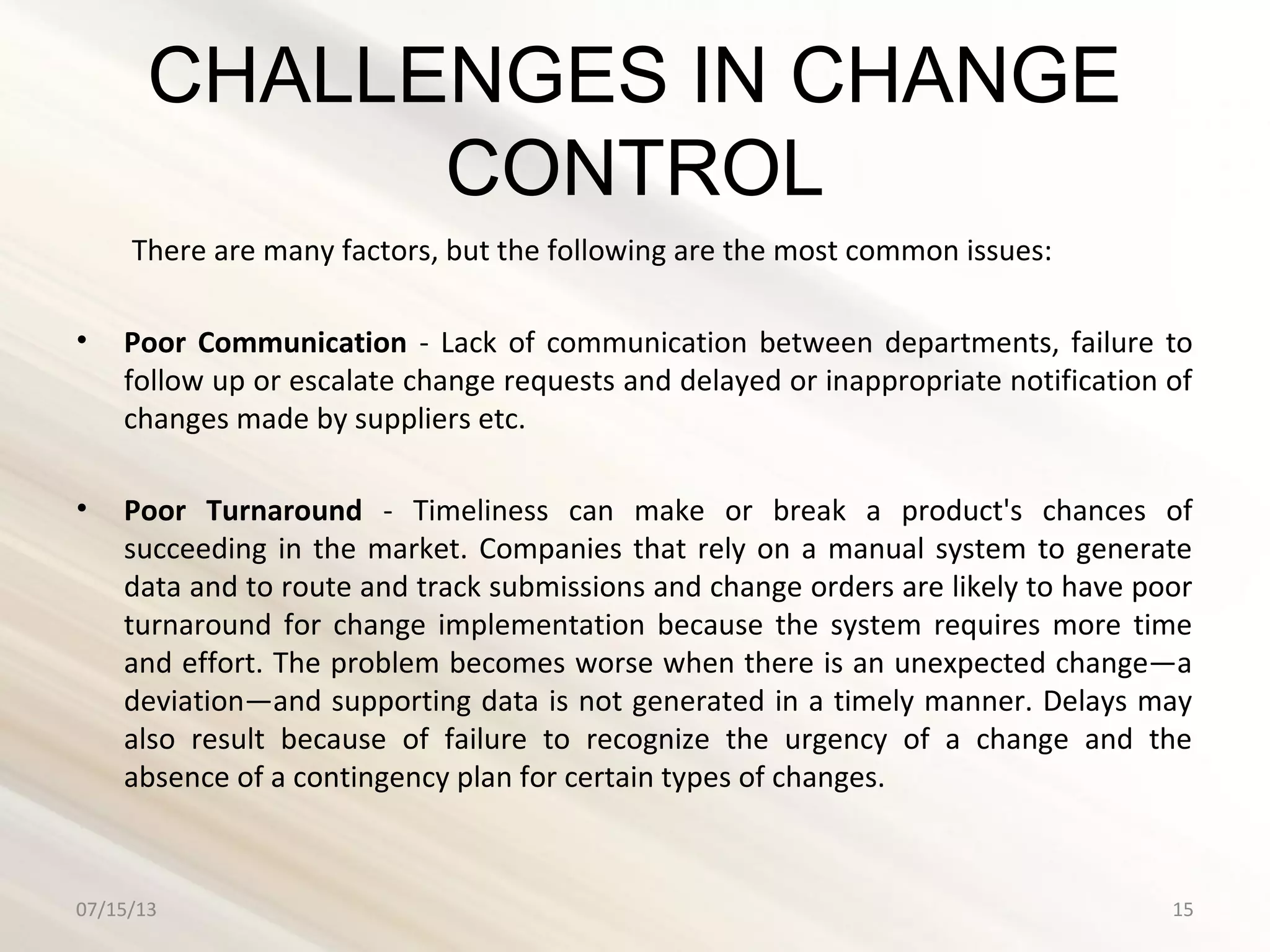 Change control | PPT