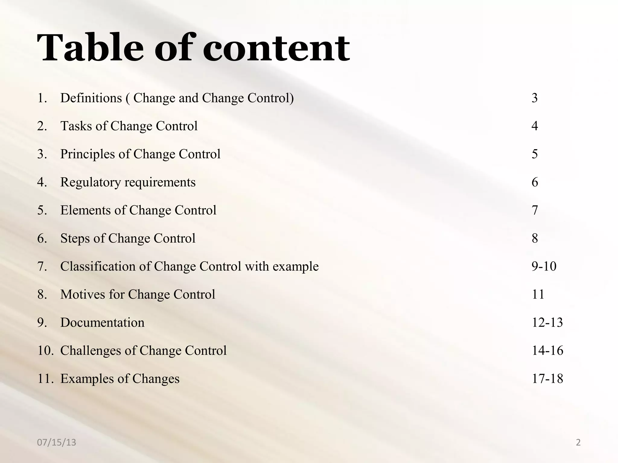 Change control | PPT