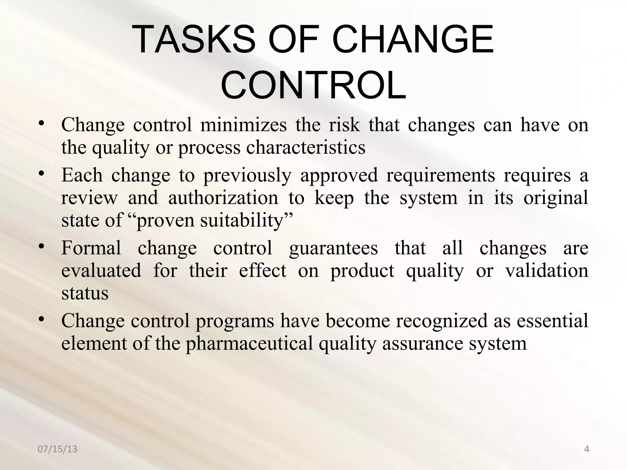 Change control | PPT