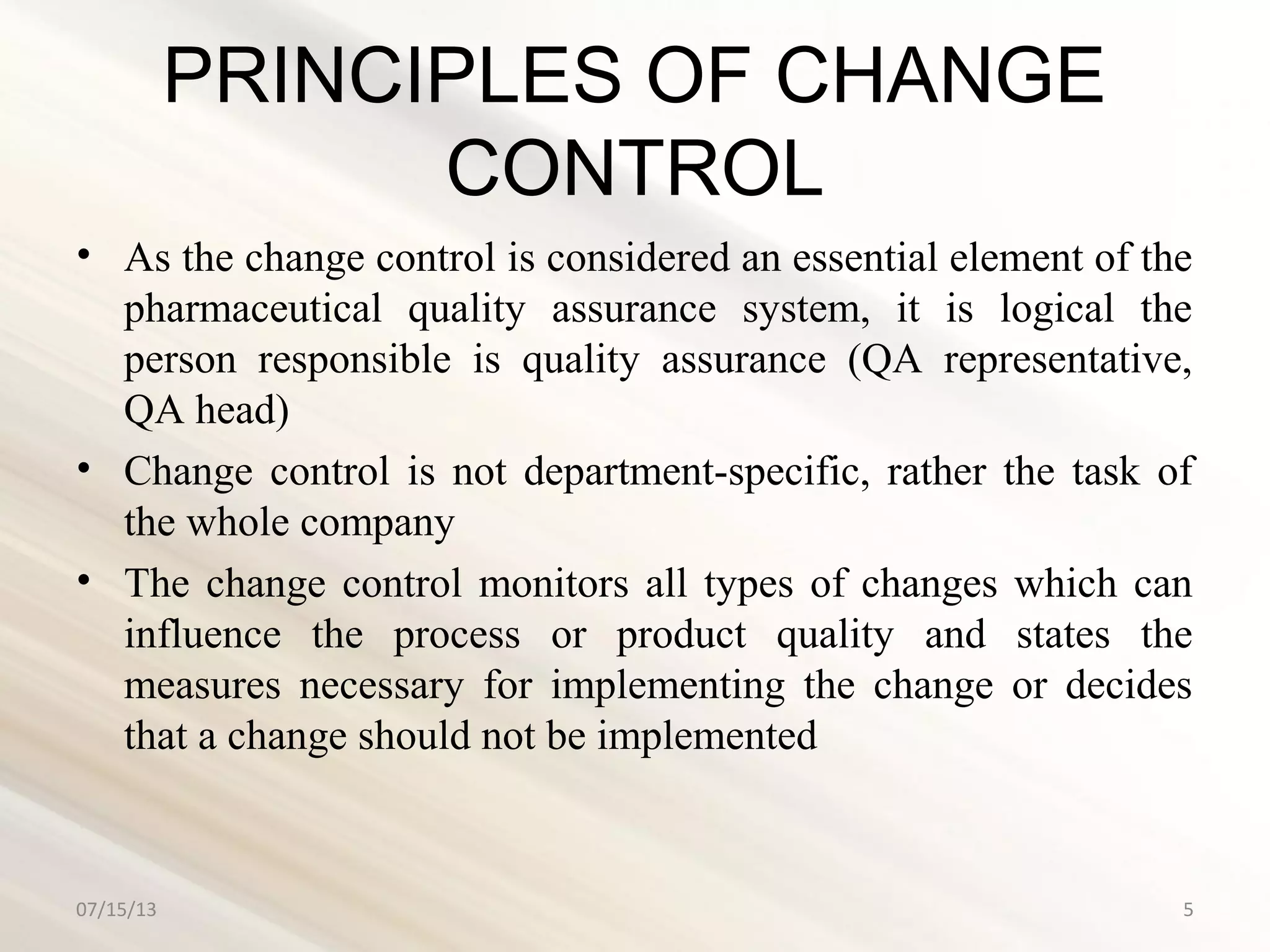 Change control | PPT