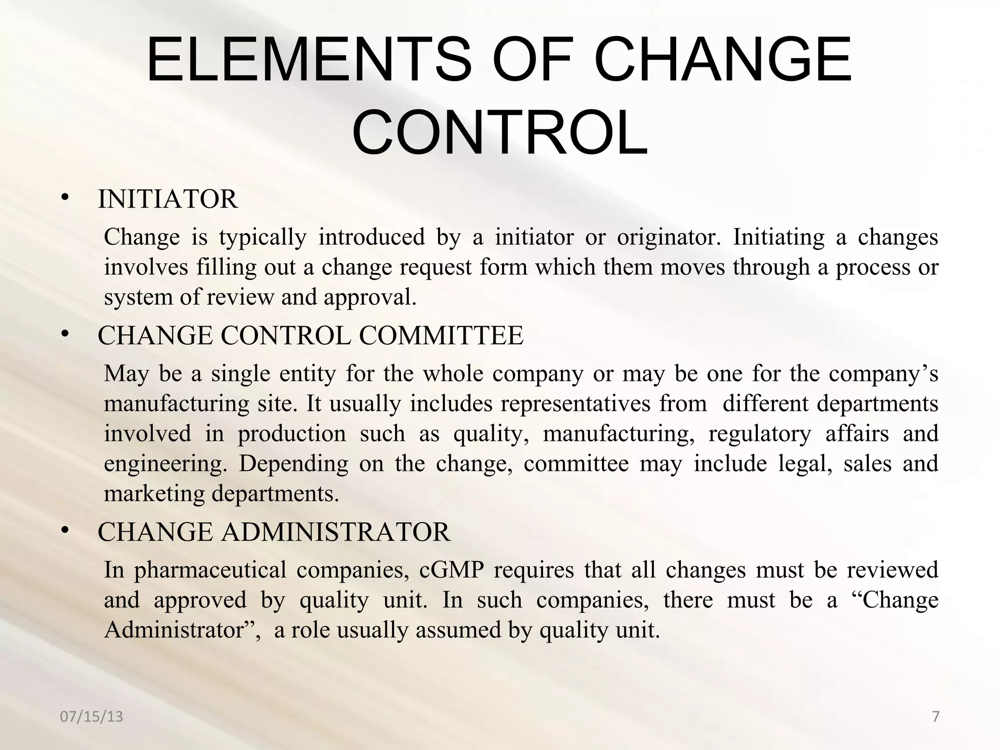 Change control | PPT