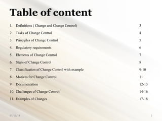 Change control | PPT