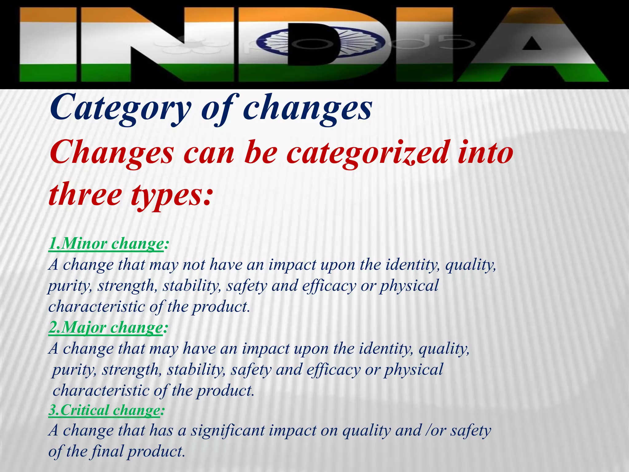 Change control,SOP,PHARMA,R&D,QC,QA | PPTX