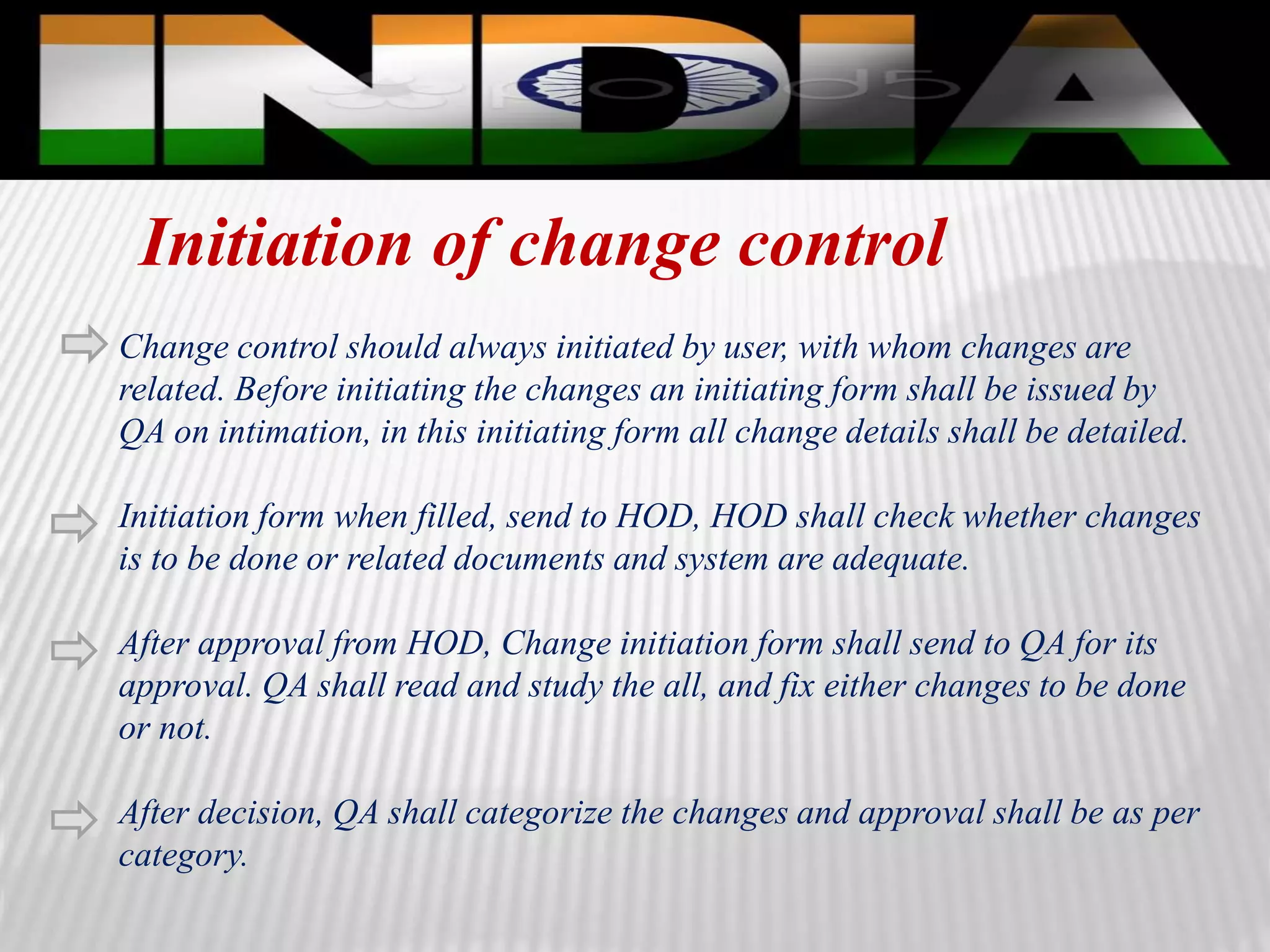 Change control,SOP,PHARMA,R&D,QC,QA | PPTX