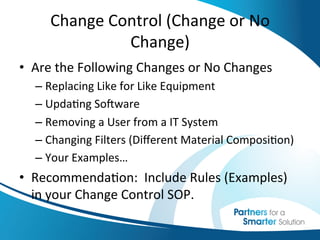Change control and configuration | PDF