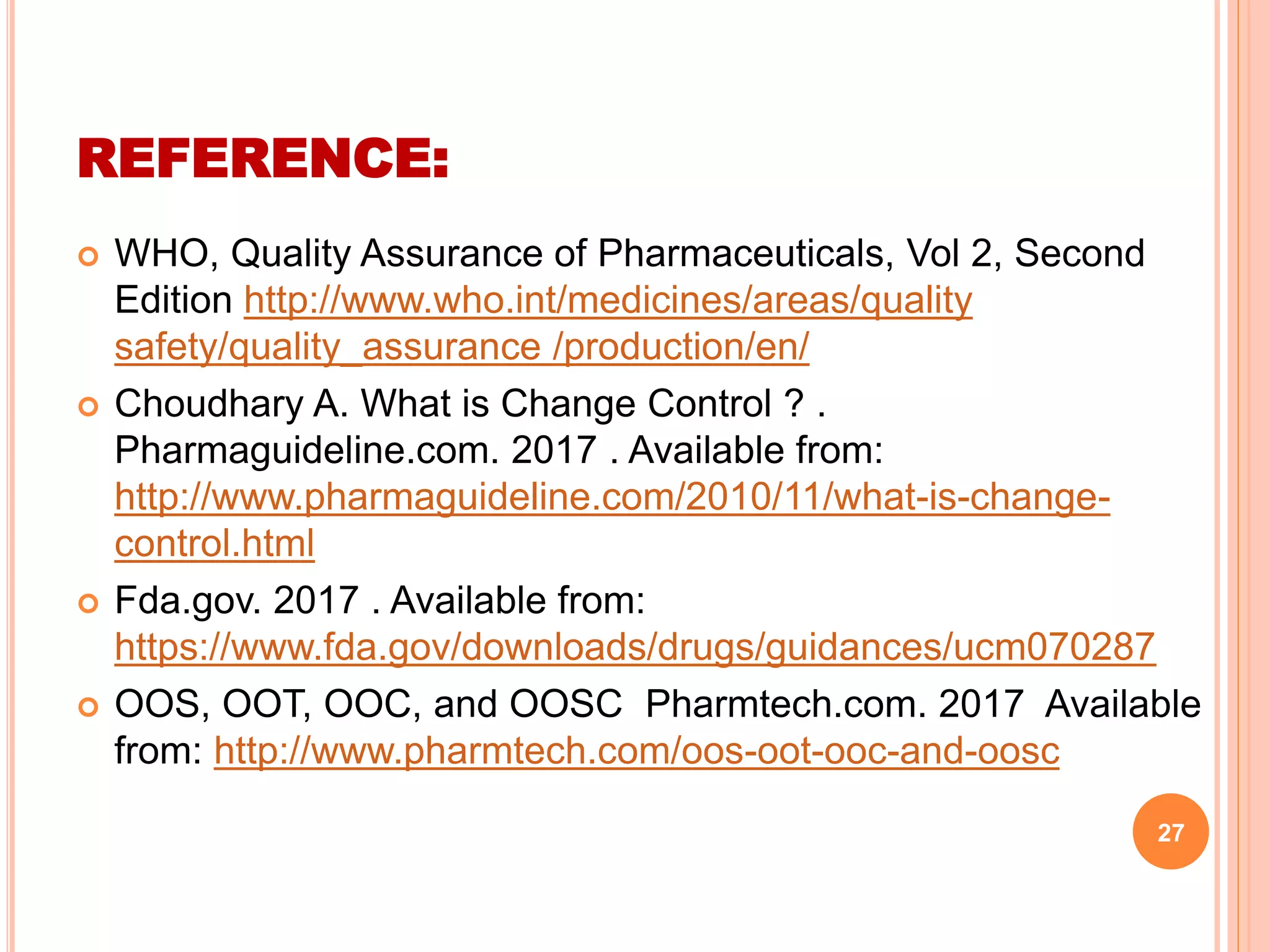 Change control oos oot | PPTX