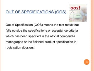 Change control oos oot | PPTX