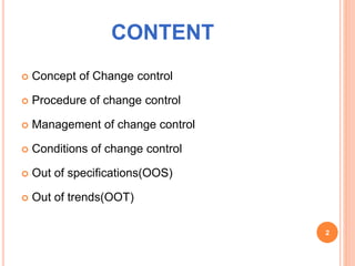 Change control oos oot | PPTX