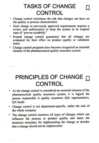 Change control full pdf for assignment | PDF