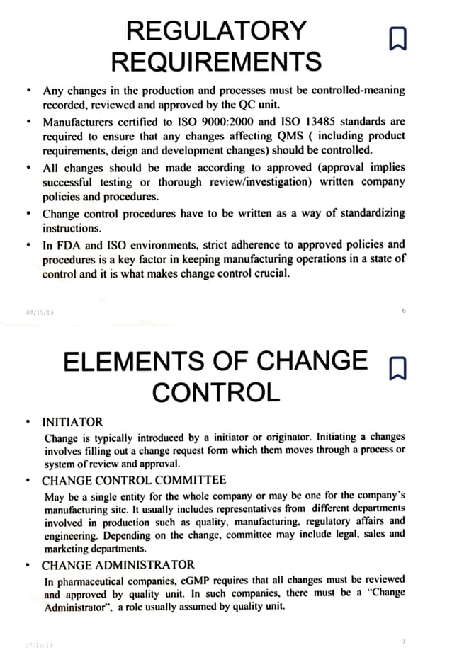 Change control full pdf for assignment | PDF