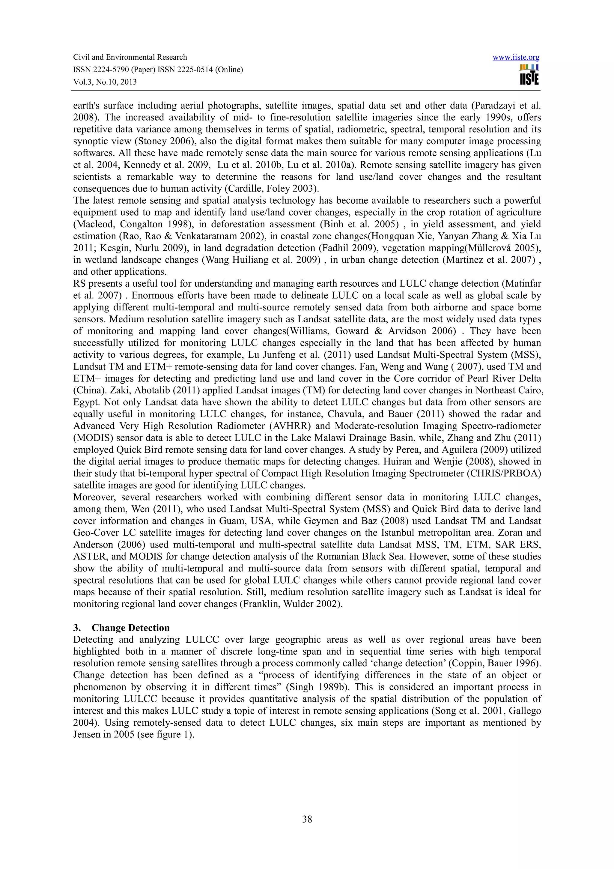 Change detection process and techniques | PDF