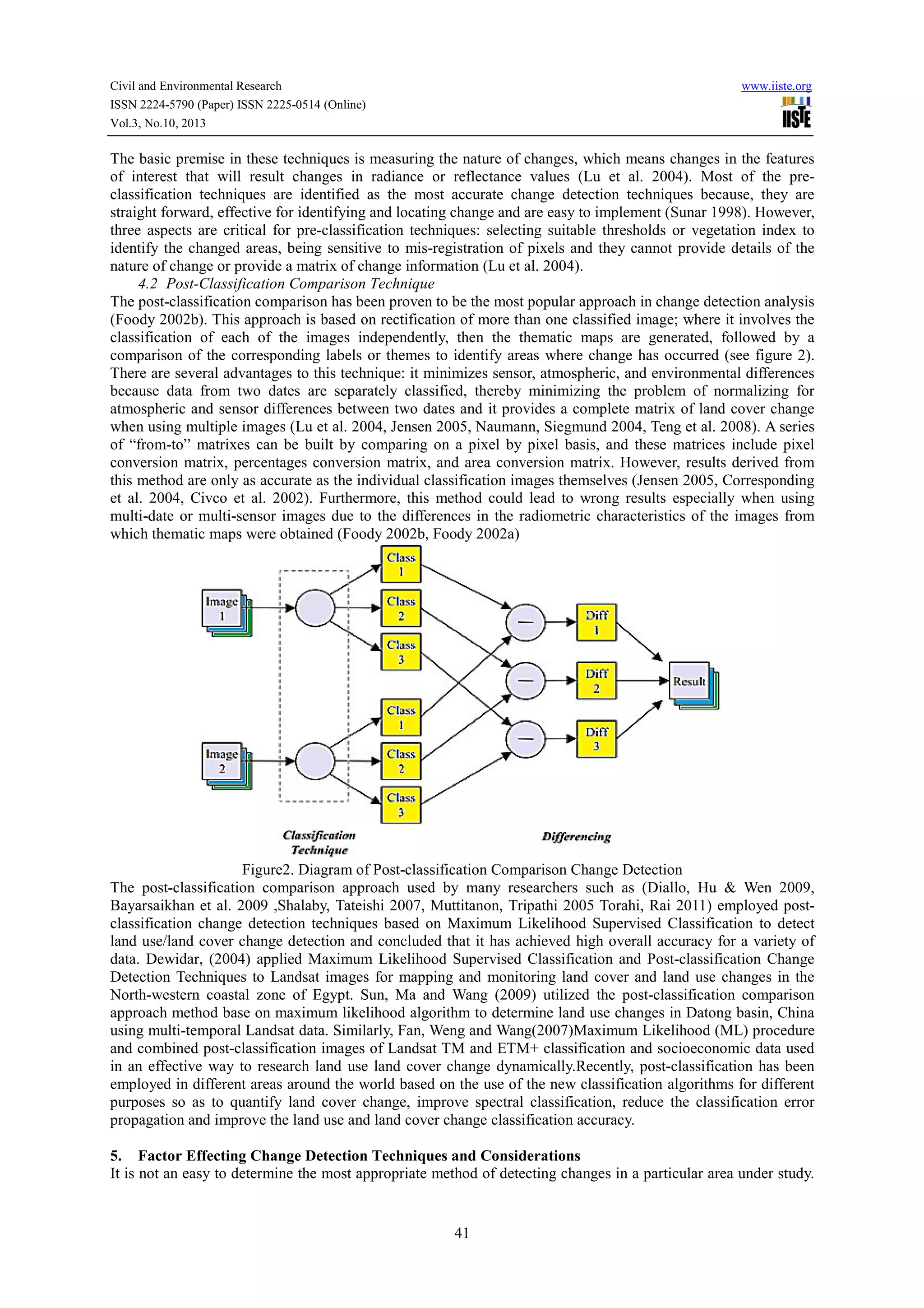Change detection process and techniques | PDF