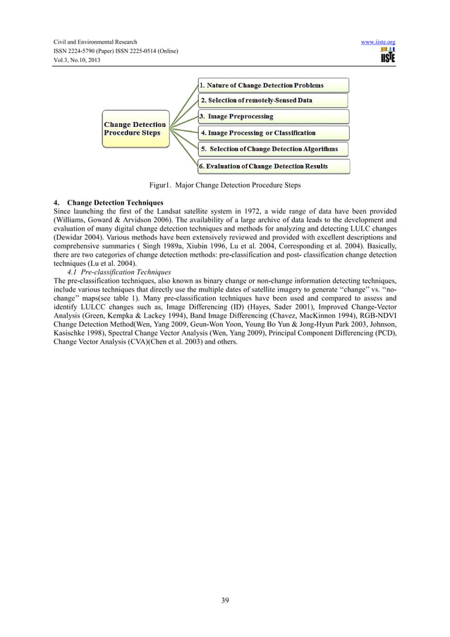 Change detection process and techniques | PDF