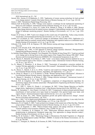 Change detection process and techniques | PDF