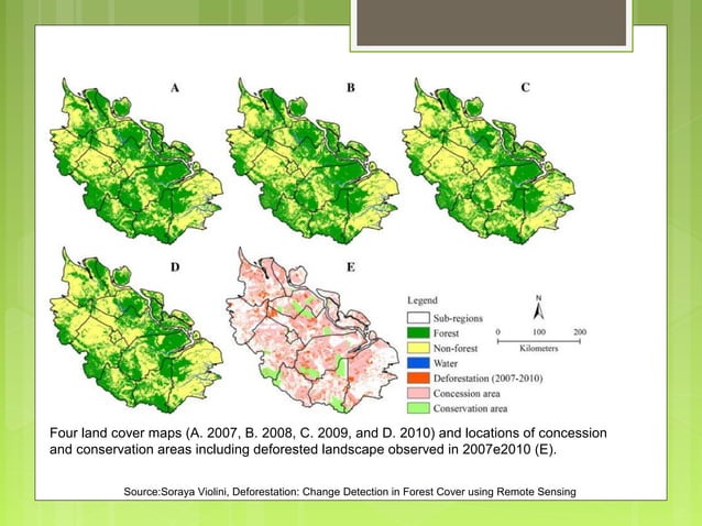 Change detection using remote sensing and GIS | PPT | Geography | Science
