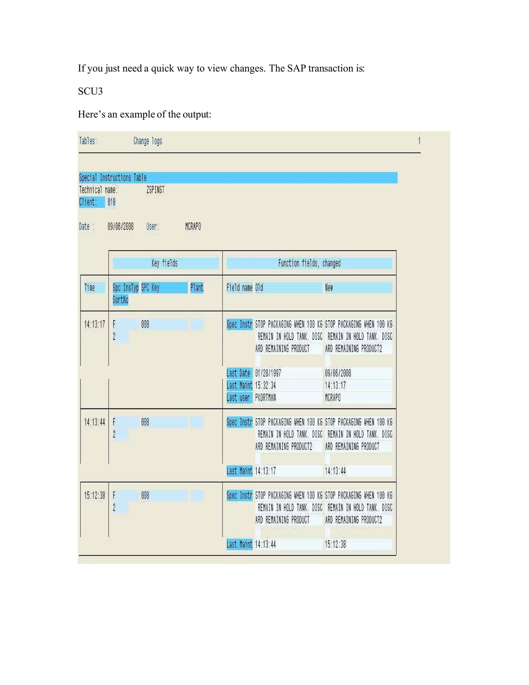 Change Documents2 | DOC