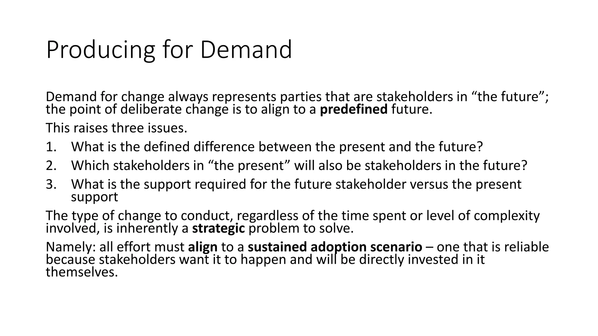 Change Enablement Framework - Introduction | PDF