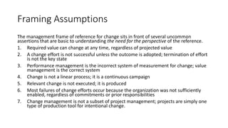 Change Enablement Framework - Introduction | PDF