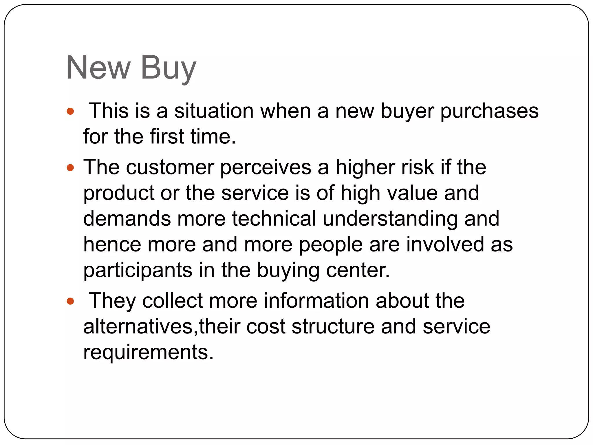 Change in buying situations | PPT