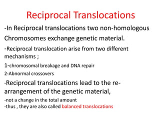Change in chromosome structure | PPTX