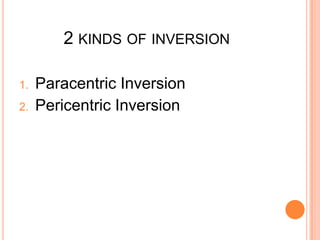 Change in structure of chromosomes ( sy, claire & ropal, roravelle) | PPT