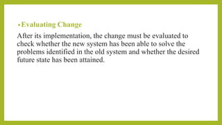 Change in the organization behaviour for mBA students | PPTX