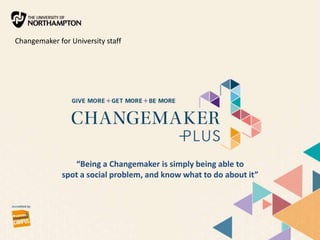 Changemaker Campus Presentation for University Jan 2015 | PPT