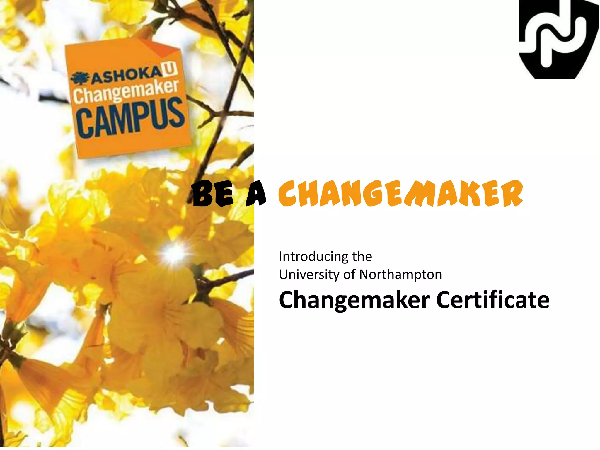 Changemaker campus presentation students Nov 2013 | PPT