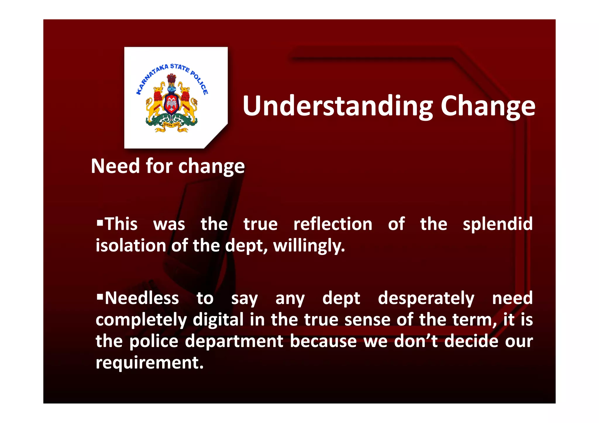 Karnataka State Police Deployment of ERP Software KIAMS | PDF