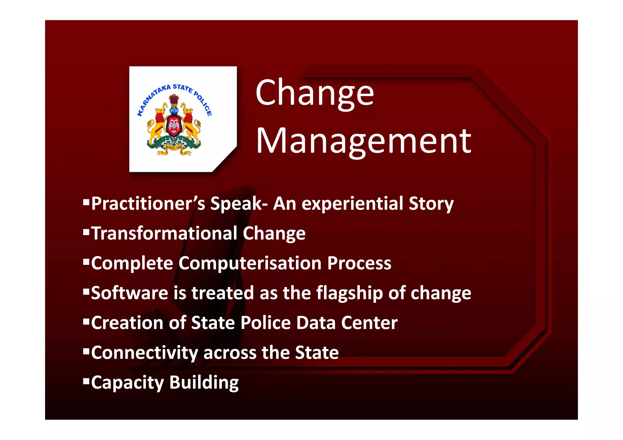 Karnataka State Police Deployment of ERP Software KIAMS | PDF