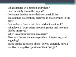 Training module:Change management | PPTX